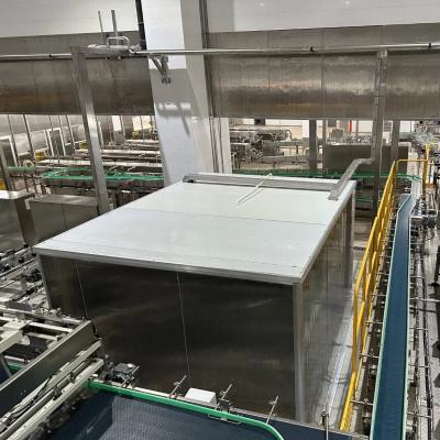 China Automatic Wet Pet Food Production Line with 80-320 Bags/Min and 80-400 Cans/Min Capacity for sale