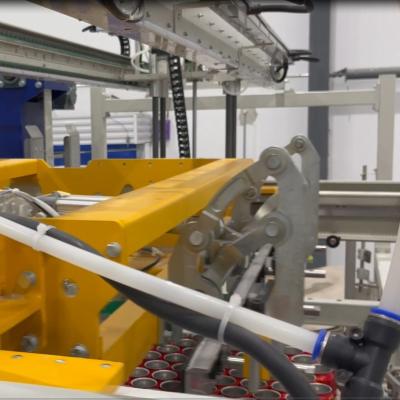 China Fully Automatic High Position De-Palletizer for Empty Cans 800 Cans per Minute 15kW for sale