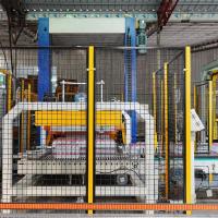 China Single Column Palletizer column Type Palletizer for Barrel Water Production Line for sale