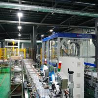 China Fully Automatic Single Column Palletizer 60 Cases per Minute Industrial Stacking System for sale