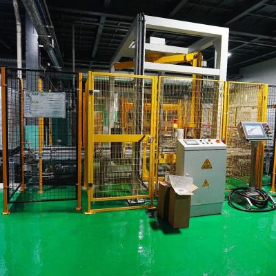 China Dual-Lane Gantry Palletizer 60 Cases per Minute for Juice Beverage Carton Palletizing for sale