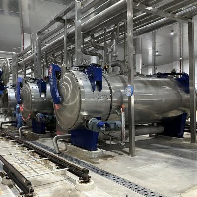 China Heat Sterilization Fully Automatic Static Retort Pressure Sterilizer Batch Retort 6600X1500X2000mm Ideal for Food Processing for sale