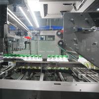 China High-speed fully automatic narrow-edge wrap around case packer with 80 packs per minute capacity for sale