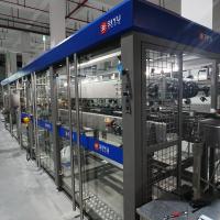 China High-speed fully automatic narrow-edge wrap around case packer with 80 packs per minute capacity for sale