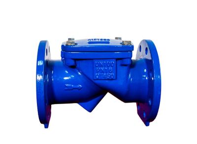 China Cast Iron 45 Degree Rubber Seat Silent Check Valve PN10 PN16 for Sewage for sale