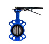 China Ductile Iron Double Flanged Butterfly Valve DN50-DN600 API 598 Lever Operated for sale
