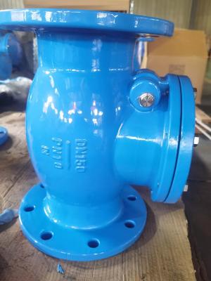 China Cast Iron Swing Check Valve 150mm DN150 PN10 PN16 Soft Seat EN1092 JIS B2212 for sale