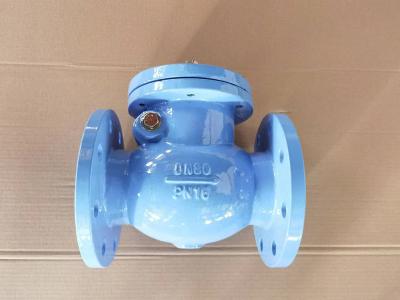 China DN300 Cast Iron Swing Check Valve with Counterweight 2-12 inch PN10-PN16 for sale