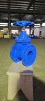 China 4 Inch Flanged Cast Iron Soft Seat Gate Valve PN16 DN100 GB Standard for sale