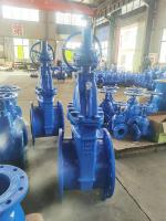 China Non Rising Soft Seat Gate Valve DN400 with Gearbox PN10 PN16 Ductile Iron for sale