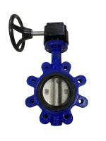 China Ductile Iron Butterfly Valve Gear Operated DN50-DN600 PN10-PN16 for sale