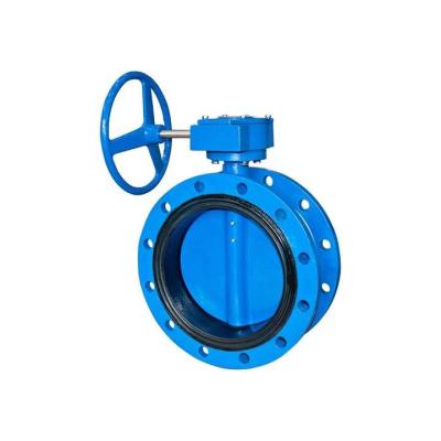 China Ductile Iron Pneumatic Butterfly Valve Flanged PN16 with Lever Gear for sale