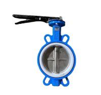 China Manual Motorized Ductile Iron Butterfly Valve Wafer Type DN50-DN600 2-24 Inch for sale
