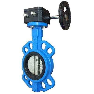 China Custom Lug Ductile Iron Butterfly Valve Double Flanged DN50-DN600 PN10-PN16 for sale