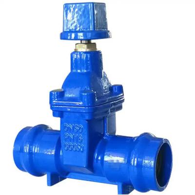 China Cast Iron Socket End Gate Valve DN80 PN10-PN16 Flexible Wedge for sale
