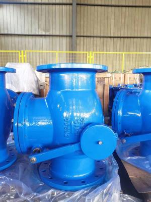 China Cast Iron Swing Check Valve DN50-DN300 PN10-PN16 with Counterweight for Water Steam Oil Gas for sale