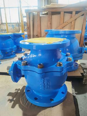 China Flanged Ductile Iron Ball Valve DN50-DN300 PN10/PN16 with A105 ENP Ball for sale
