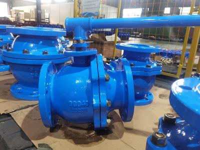 China DN50-DN300 Ductile Iron Ball Valve PN10/PN16 Flanged EPDM NBR PTFE Sealing for sale
