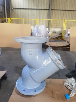 China DN50-DN300 Flanged Y Strainer Valve Cast Iron Ductile Iron PN10 PN16 150LB for sale