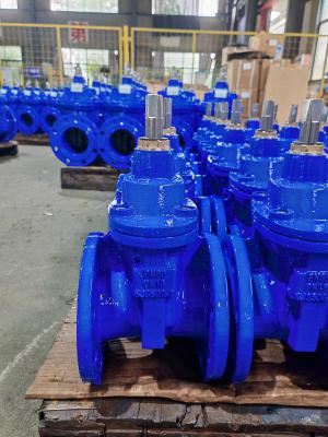 China DN50-DN800 Soft Seat Non-Rising Stem Gate Valve PN10/PN16 Flanged for Petrochemical for sale