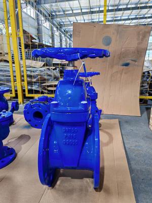 China PN10 PN16 Flange Cast Iron Resilient Soft Seat Gate Valve DN50 DN800 for sale