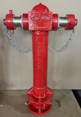 China BS750 Vertical Fire Hydrant DN100 PN16 Cast Iron Red Painted ISO9001 for sale