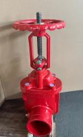 China DN50-DN300 ANSI Rising Stem Soft Seat Groove Gate Valve Ductile Iron Epoxy Coated for sale