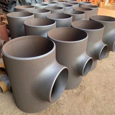 China DN125 Carbon Steel Equal Tee EN10253 Butt Weld Pipe Fitting SCH40 for sale