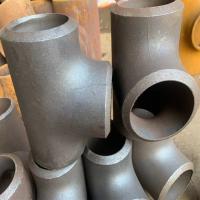 China Seamless Carbon Steel Equal Tee DN100 SCH40 Butt Weld Pipe Fitting DIN EN 10253 for sale