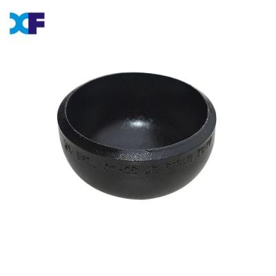 China JIS B2311 SCH40 Black Paint Pipe Fitting Cap 10K Pressure Rating DN15-DN2000 for sale