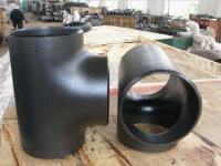 China ANSI B16.9 ASTM A234WPB CARBON STEEL PIPE TEE BLACK for sale
