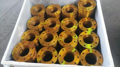 China EN1092 Carbon Steel P245GH Plate Flange Types 01 02 05 11 12 PN06 to PN100 1/2 to 80 Inch for sale