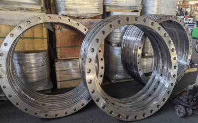 China AWWA C207-07 Hubbed Slip On Flange Anti Rust Oil ISO9001 PED 86 PSI Class B 4-96 Inch for sale