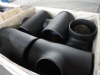China A105N WP316L WP304 Black Welded Reducing Tee Butt Welded Pipe Fitting Tee Seamless for sale