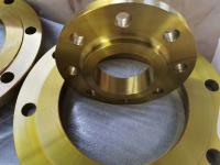 China BS4504 WNRF PN25 SS316 Galvanized Pipe Flange Yellow Painting 1/2-80 Inch for sale
