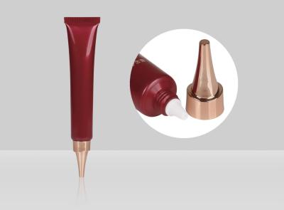China Plastic Custom Cosmetic Tubes D19mm 10-25ml Empty Squeeze Eye Cream Nozzle Tube for sale