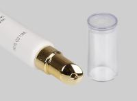 China 10-25ml D19mm Custom Cosmetic Tubes Empty Eye Cream Massage Serum Tube Head Electroplate Golden for sale