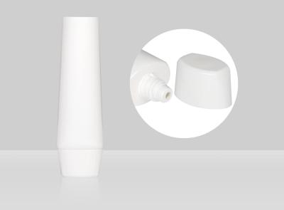 China Custom Empty Plastic Squeeze Tubes D35mm 35-100ml Cosmetic Liquid Foundation Oval Tube for sale