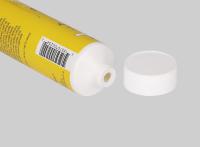 China D35mm 35-110ml Custom Cosmetic Tubes Empty Plastic Hand Cream Squeeze With Vertical Stripe Screw On Cap for sale