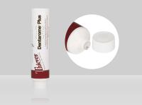 China D35mm 35-110ml Custom Cosmetic Tubes Empty Plastic Hand Cream Squeeze With Vertical Stripe Screw On Cap for sale