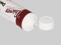 China D35mm 35-110ml Custom Cosmetic Tubes Empty Plastic Hand Cream Squeeze With Vertical Stripe Screw On Cap for sale