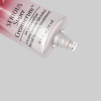 China 30-60ml D30mm Custom Cosmetic Tubes Liquid Foundation Tube With Electroplate Super Flat Cover Plastic Oval Tube for sale