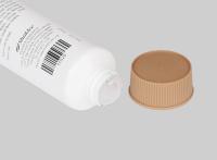 China Hand Cream Custom Cosmetic Tubes Empty Plastic Squeeze D38mm 60-150ml With Vertical Stripe Screw On Cap for sale