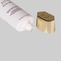 China 60-120ml D40mm Custom Cosmetic Tubes Plastic Facial BB Cream Tube With Hexagon Electroplate Screw Cap for sale