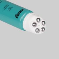 China Lotion Custom Cosmetic Tubes D50mm Plastic Round Shaped With Massage Stainless Steel Ball for sale