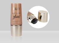 China D40mm 60-120ml Empty custom lotion sun screen airless pump plastic sunblock oval tube for sale