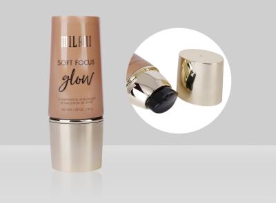 China D40mm 60-120ml Empty custom lotion sun screen airless pump plastic sunblock oval tube for sale