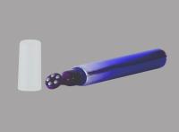 China 10-25ml D19mm Empty Custom Eye Cream Gel Cosmetic Plastic Oval Tube With Massage Stainless Steel Ball for sale