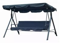 China Cushioned Garden Patio Swing Chair 3 Seater Swinging Outdoor for sale