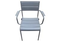 China Outdoor Garden Patio Steel Chair Customized Armrest Design for sale